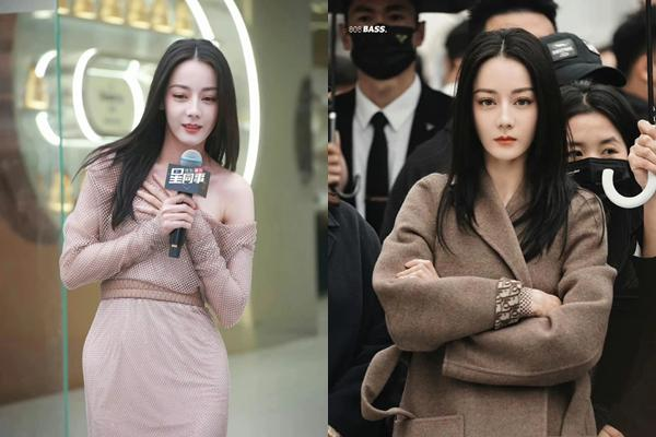 Dilraba Dilmurat usava um vestido fino e tremia de frio em um evento ...