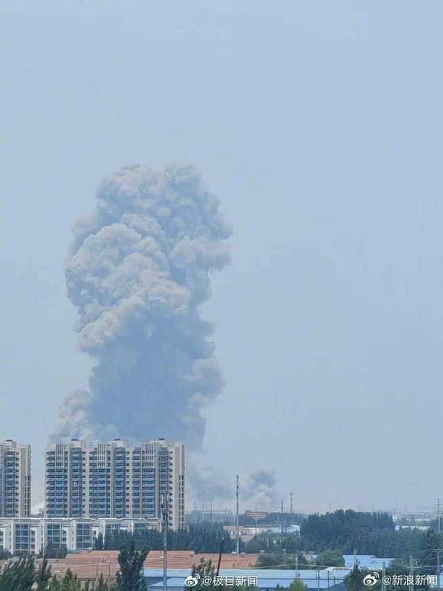 Chinese chemical plant explosion, dozens dead and injured