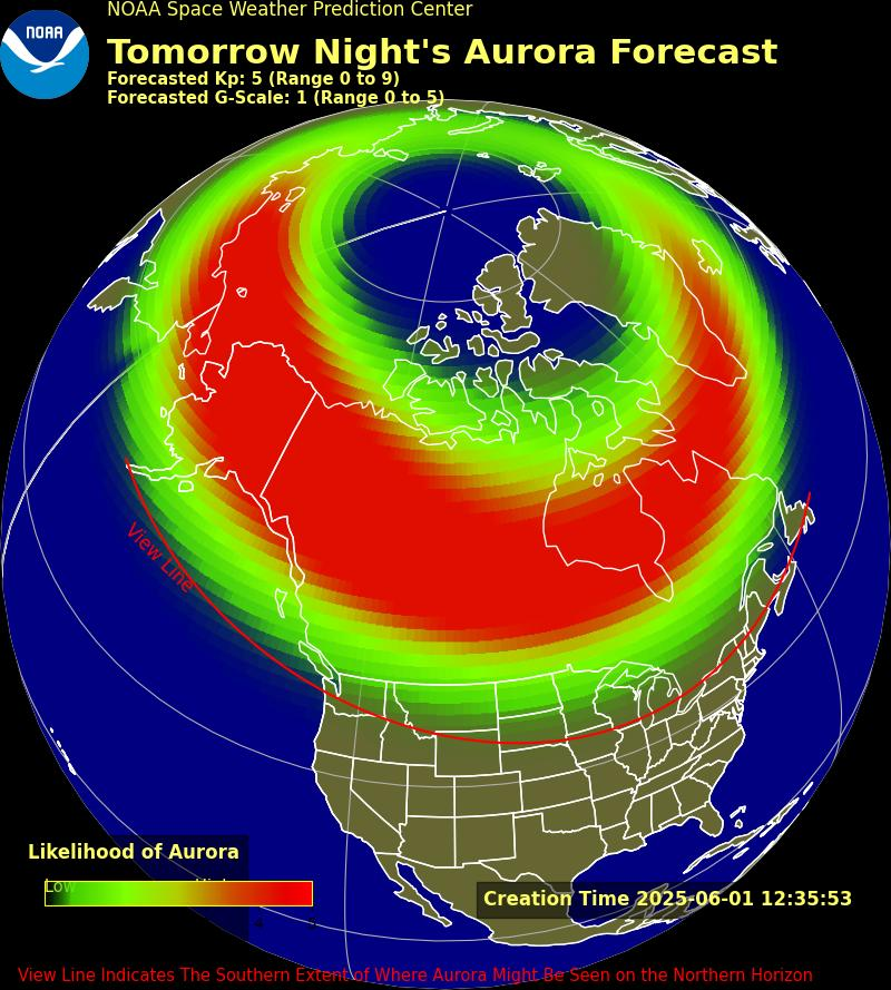 Uma forte tempestade geomagnética se aproxima da Terra, criando a ...