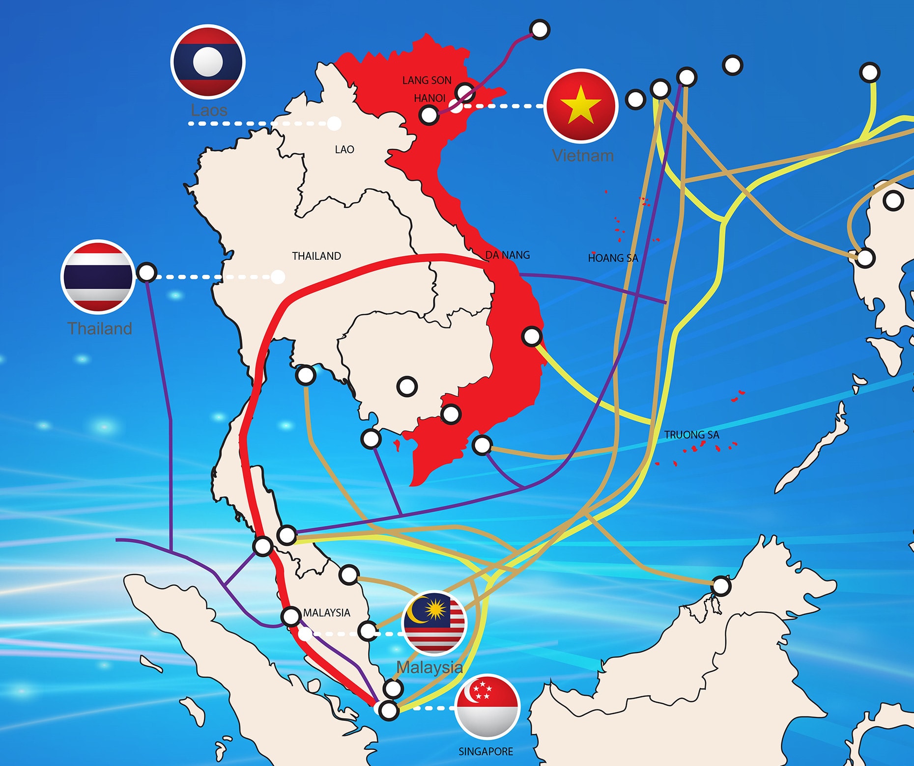 Pela primeira vez, o Vietnã estabeleceu uma linha internacional de ...