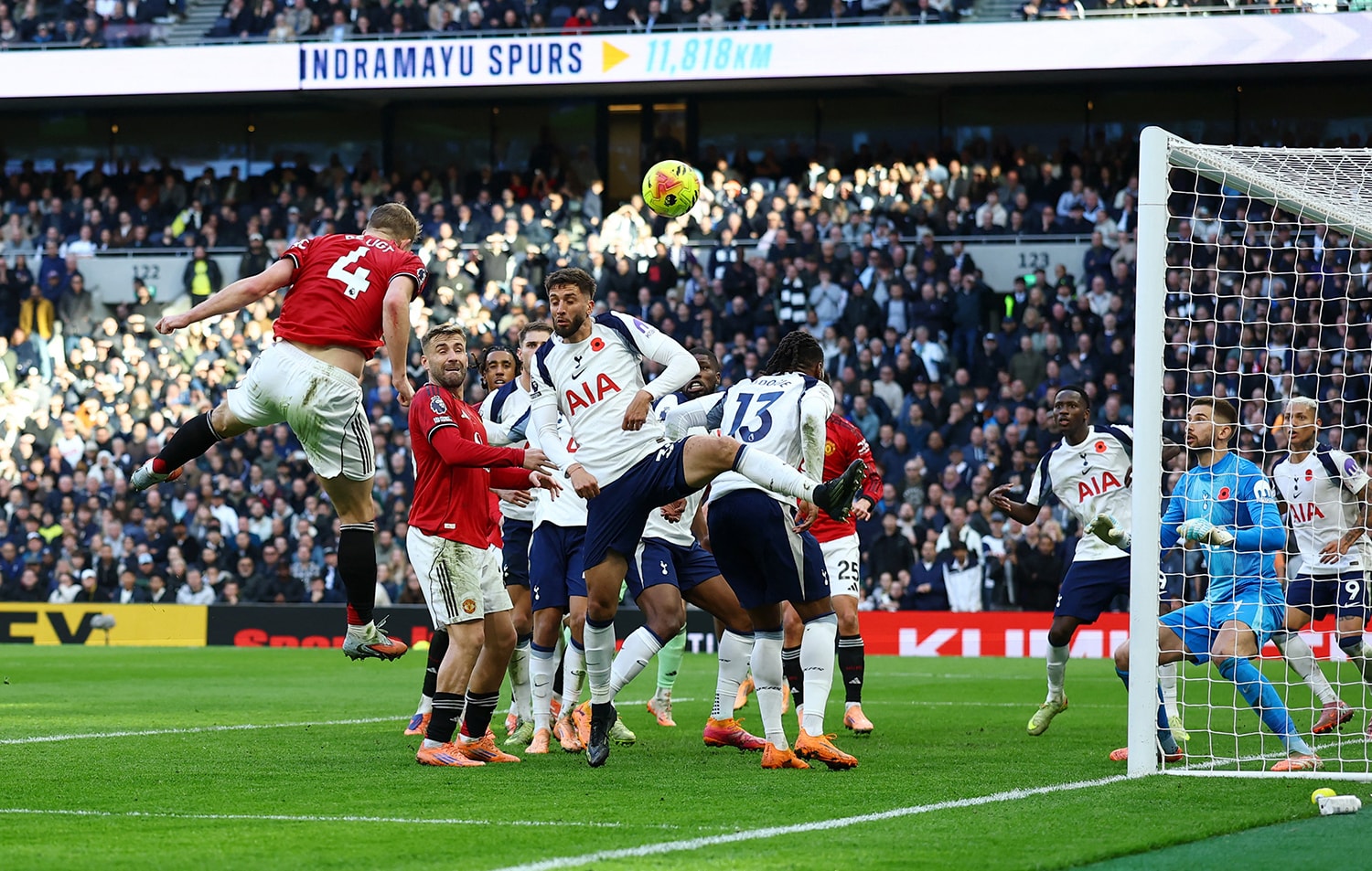 Score results of Tottenham vs Man Utd round 11 Premier League