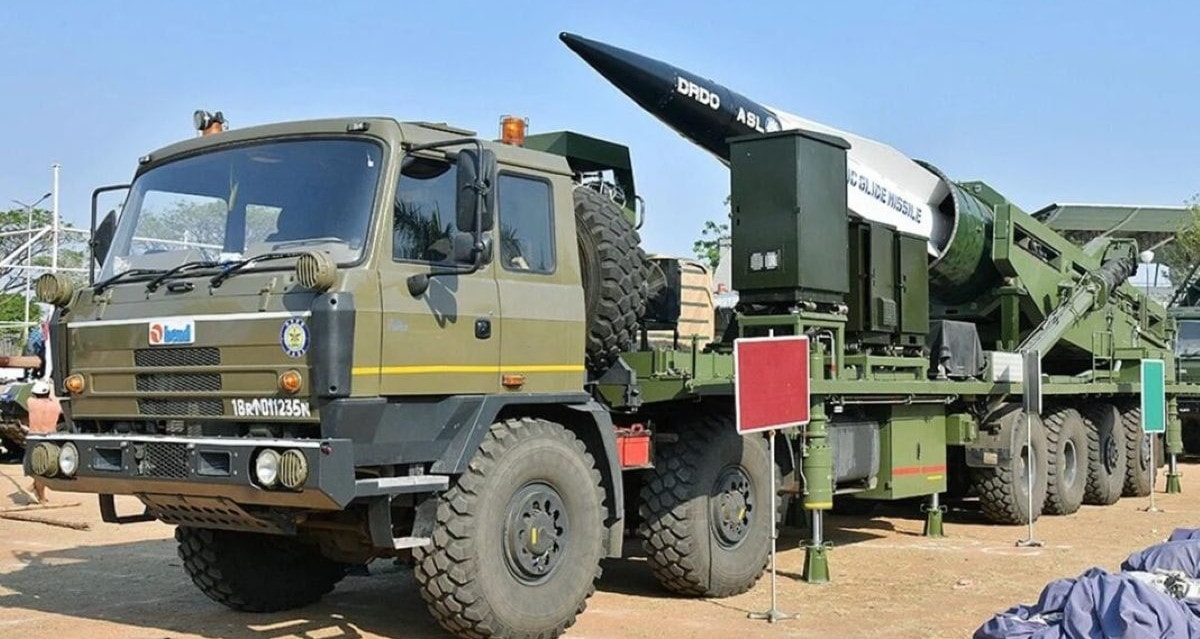 The LR-AshM missile, with a range of 1,500km and a speed of Mach 10, is ...